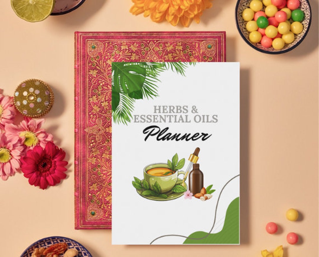 Herbs & Essential Oils Planner - Printable Herbal Journal, Garden ...