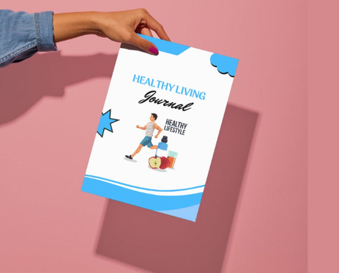 Healthy Living Journal - Printable Wellness Planner, Fitness Tracker ...