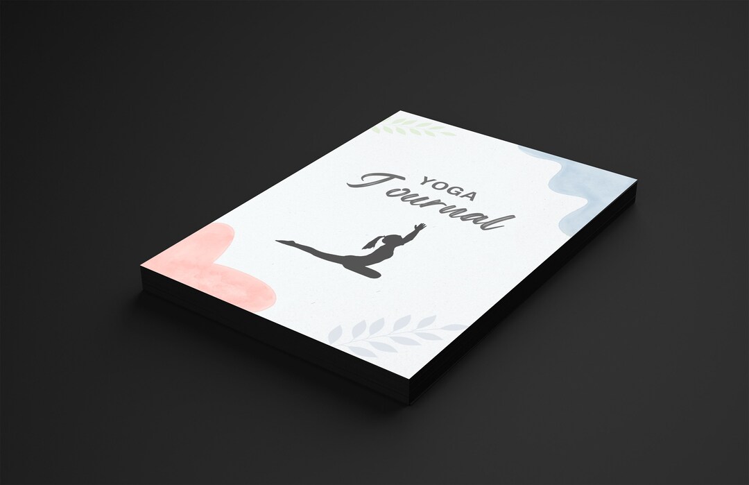 Minimalist Yoga Journal Printable Digital Fitness Planner Pack Mindful ...