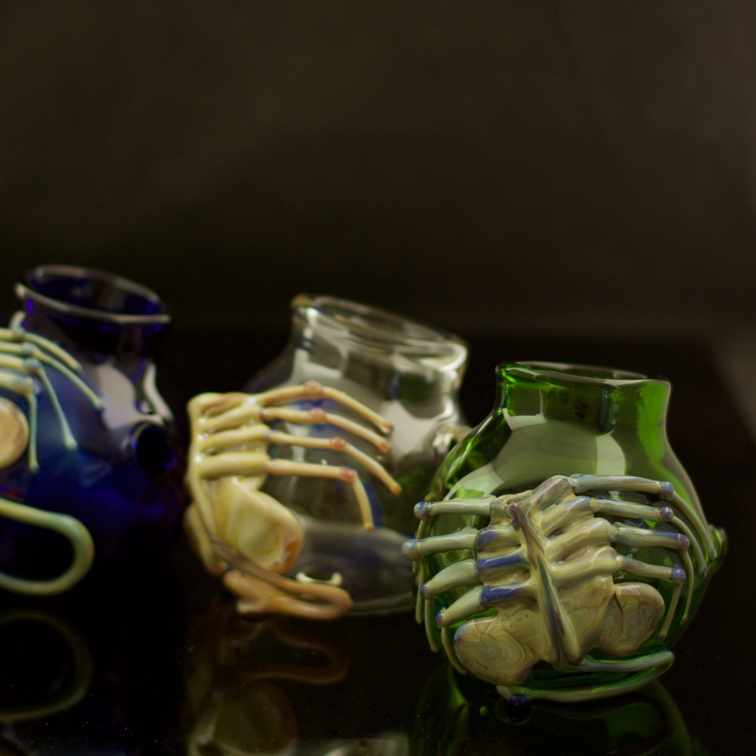 Facehugger Alien Glass Globe Terrarium in Your Choice of Color