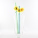 Sunflower Glass Straw | Reusable Straw | Mason Jar Straw | Eco-friendly ...