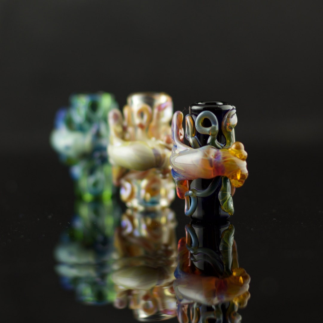 Squid Dread Bead | Hand Blown Glass Dreadlock Accessory | Unisex Boho ...