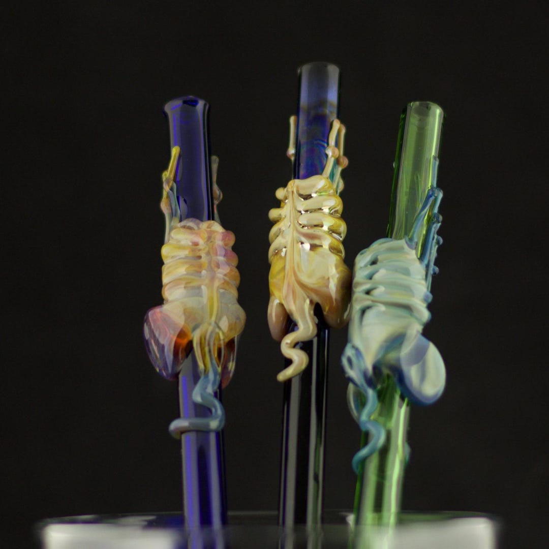 Facehugger Glass Straw. Alien Movie Xenomorph Reusable Eco Friendly ...