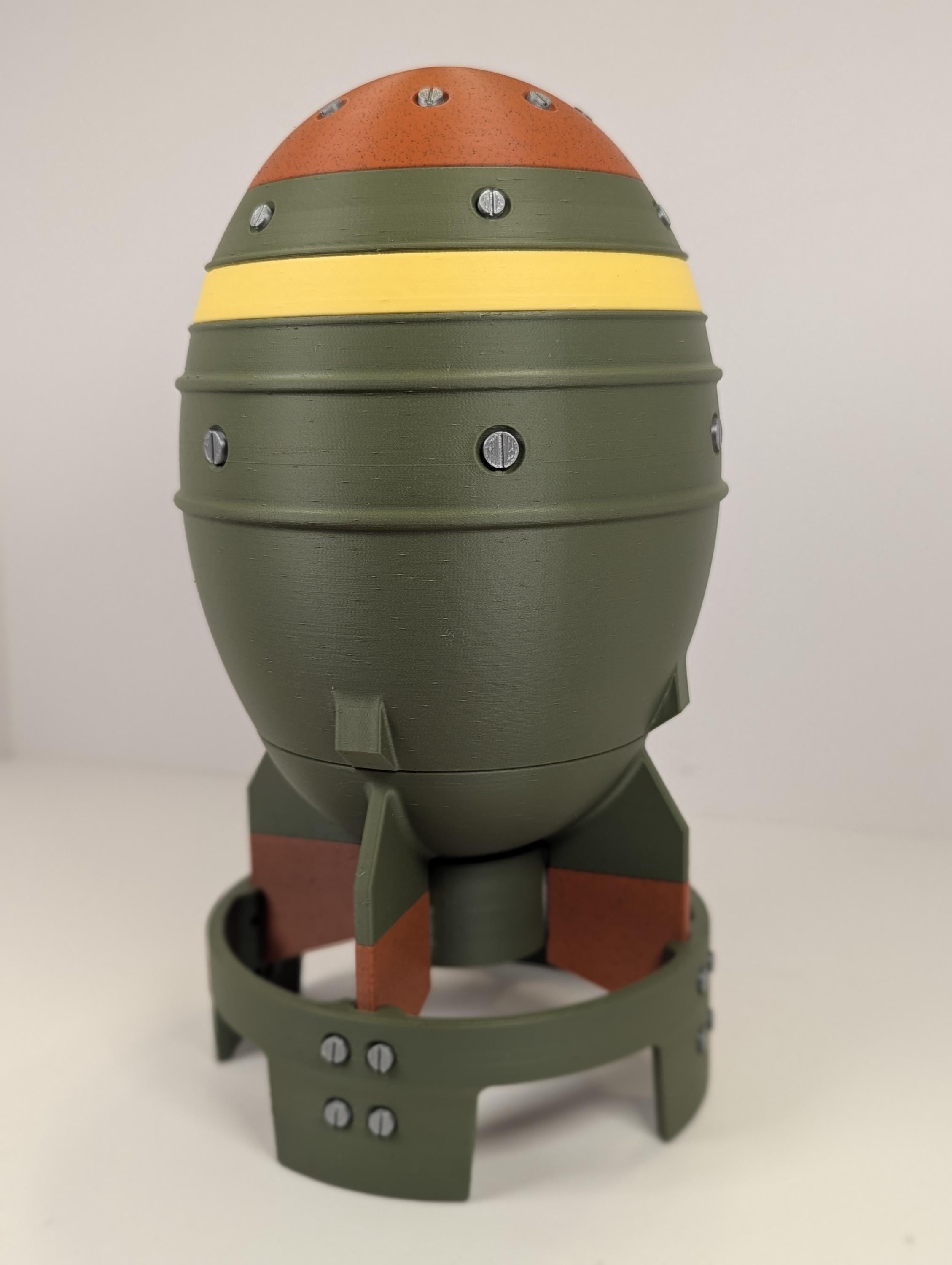 Fallout Mini Nuke Replica Desk Prop With Bonus Glow in Dark Sign Gaming ...