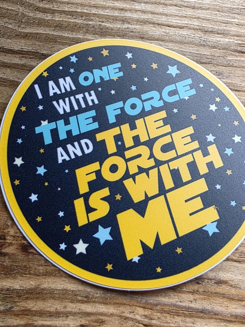 Force Vinyl Sticker, Sci-fi Laptop Decal - Etsy