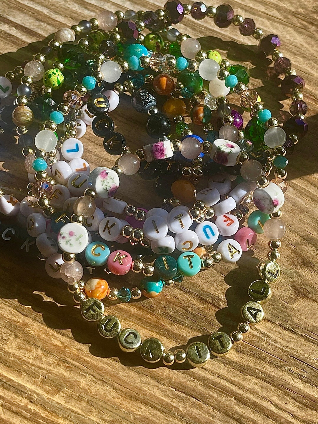FUCK IT ALL Bracelets, Cursy Bracelets, Fuck Collection, Gifts for Mom ...