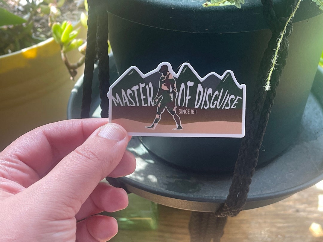 MASTER OF DISGUISE Vinyl Sticker, Cryptid Sticker Featuring Bigfoot ...