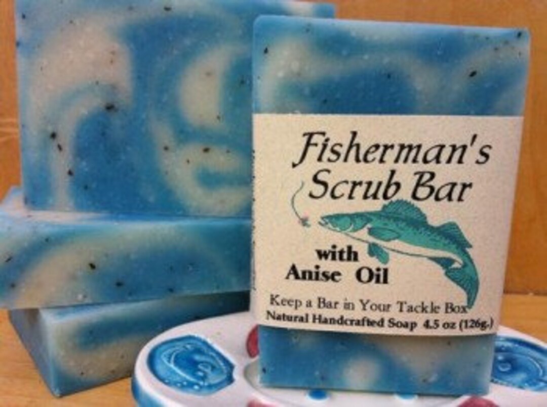 Two Bars of Fisherman's Scrub Fishing Secret Soap Handmade Anise Soap ...