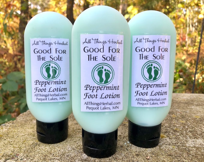 Peppermint Foot Cream 4oz - Etsy
