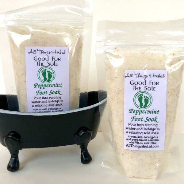 Peppermint Bath Salts - Etsy