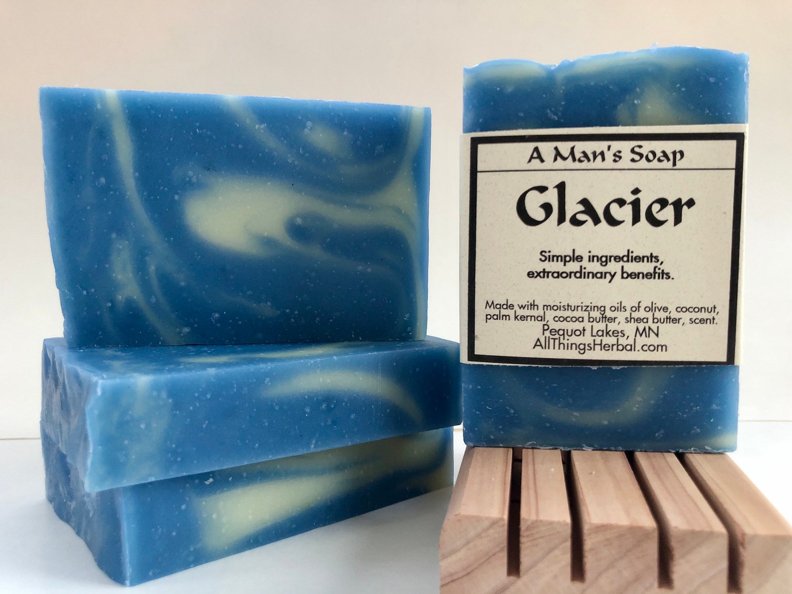 Glacier Soap, Men's Bar Soap, Natural Soap for Him, for the Outdoorsman ...