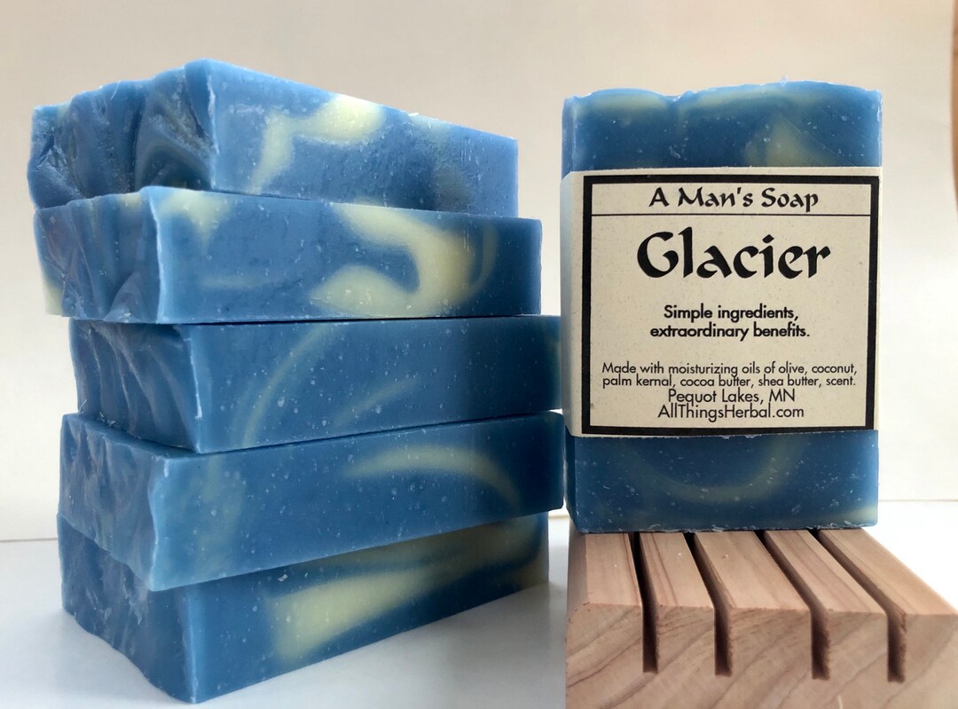 Glacier Soap, Men's Bar Soap, Natural Soap for Him, for the Outdoorsman ...