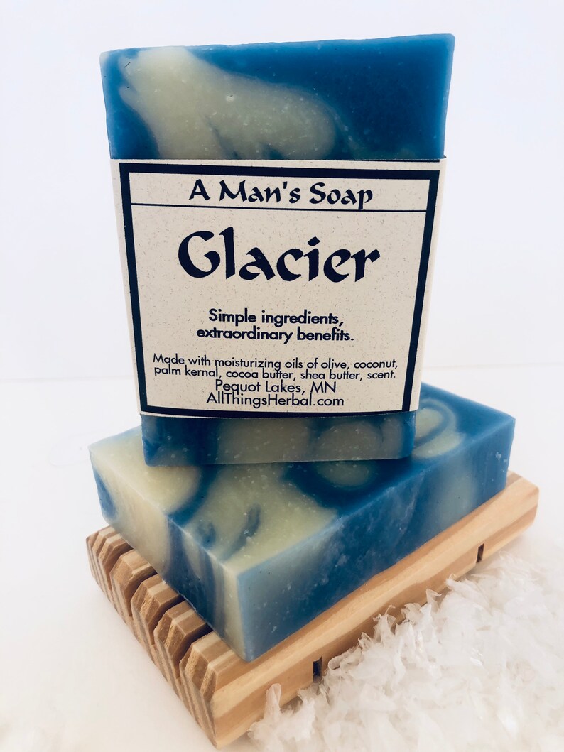 Glacier Soap, Men's Bar Soap, Natural Soap for Him, for the Outdoorsman ...