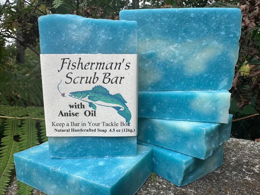 Fisherman's Scrub Soap: Handmade Anise Oil Soap, Fishing Gift - Etsy ...