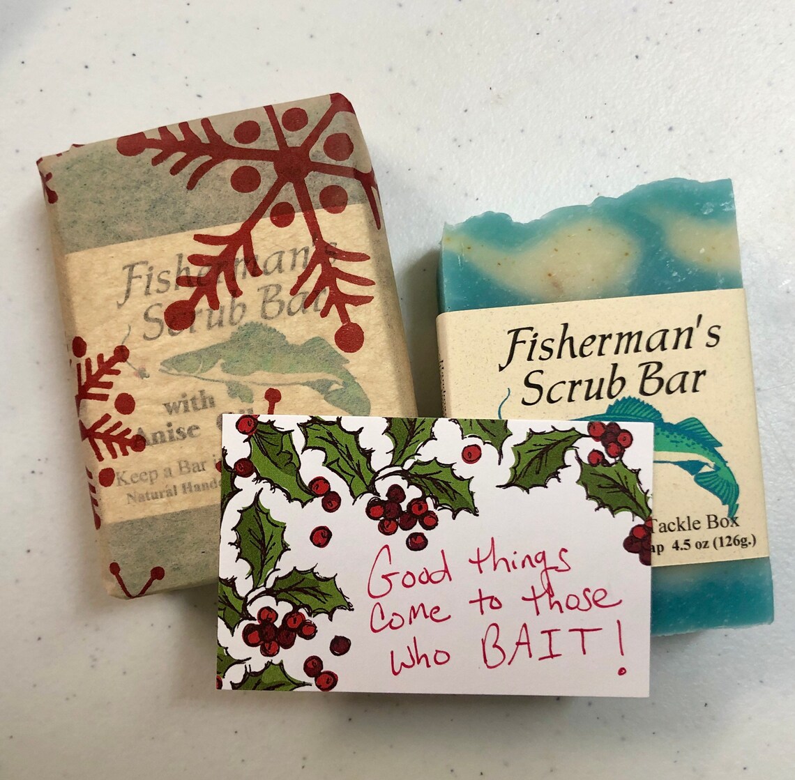 Two Bars of Fisherman's Scrub Fishing Secret Soap | Etsy