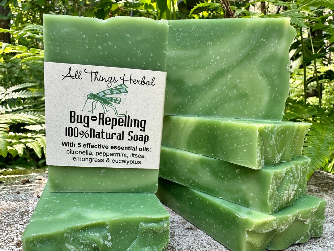 Natural Bug Repelling Soap: Essential Oils, Outdoor Protection - Etsy