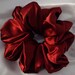 Burgundy Satin Hair Scrunchie Regular Size Queen XXL Size Teenage Hair ...