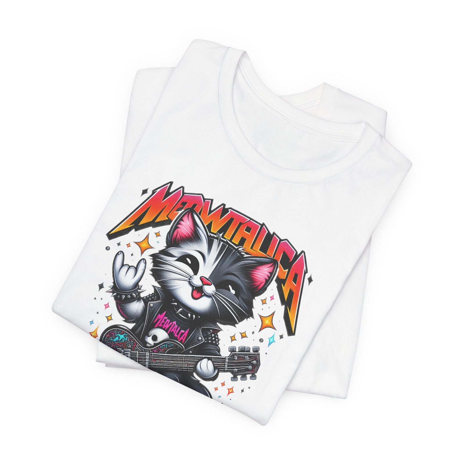 Metallica Meow Meowtallica T-shirt Gift for Fans Summer Shirt Tee %50 ...