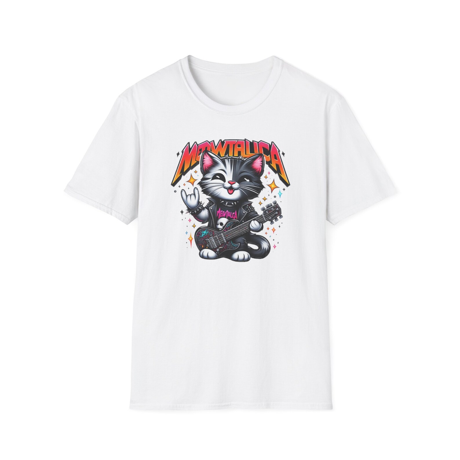 Metallica Meow Meowtallica T-shirt Gift for Fans Summer Shirt Tee %50 ...