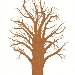 Wisdom Tree - Original Art Screen Print Tree Art Home Decor - Etsy