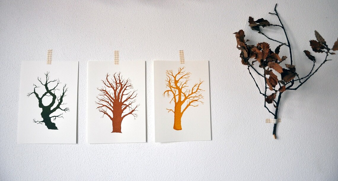 Wisdom Tree Original Art Screen Print Tree Art Home Decor - Etsy