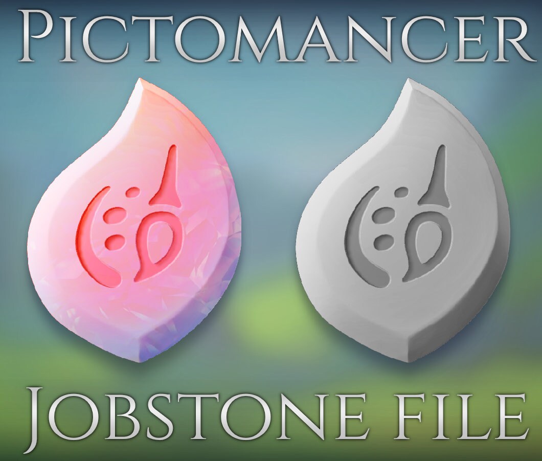 Pictomancer Job Stone FFXIV 3D Printable Digital File - Etsy
