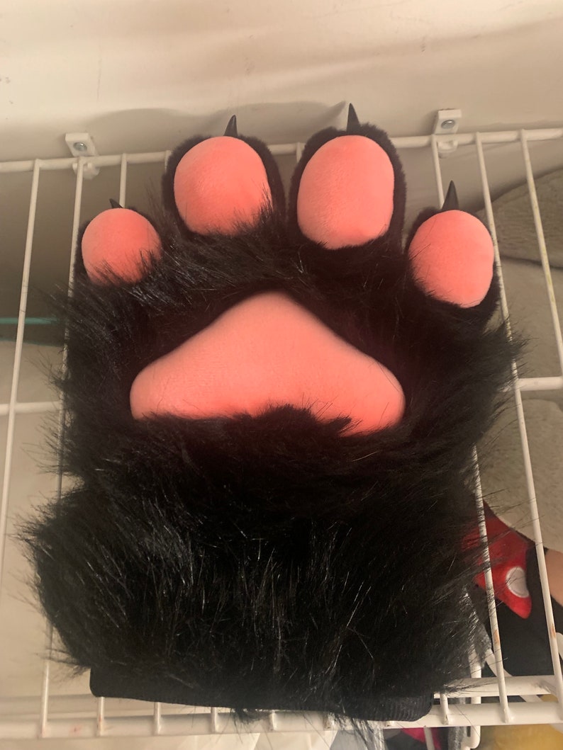 Black Fursuit Paws, HQ, Realistic Claws, Lined - Etsy