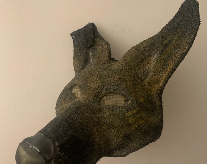 Demon Dog/black Gold Dog Therian Quadrobics Mask, Elastic Band, MQ - Etsy