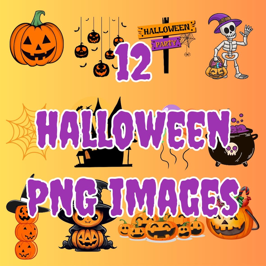 Halloween PNG Clipart - Etsy
