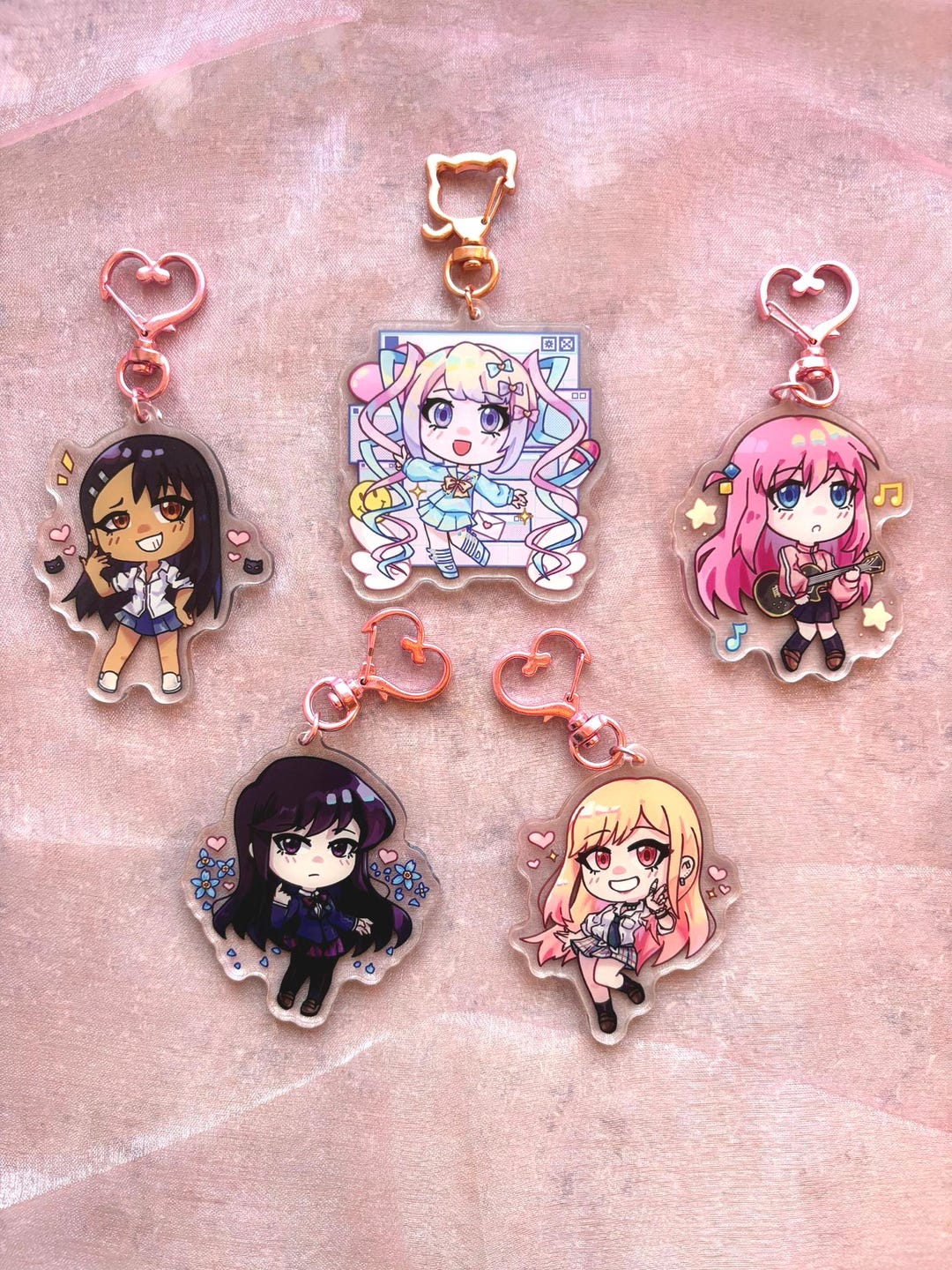 Anime Girlies Different Double-sided Keychain - Etsy