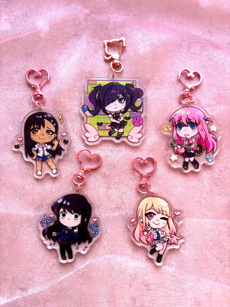 Anime Girlies Different Double-sided Keychain - Etsy