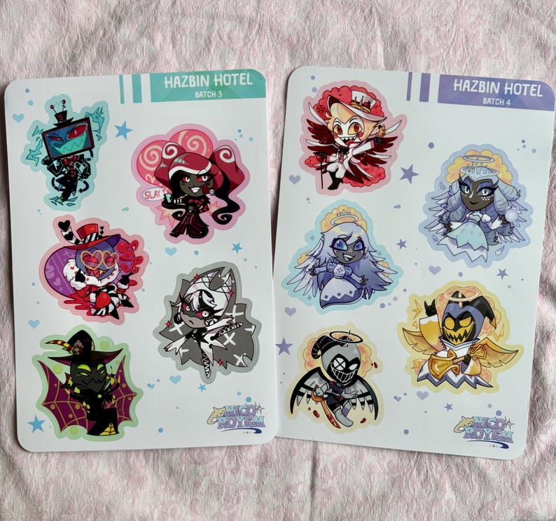Hazbin Hotel Sticker Sheets - Etsy