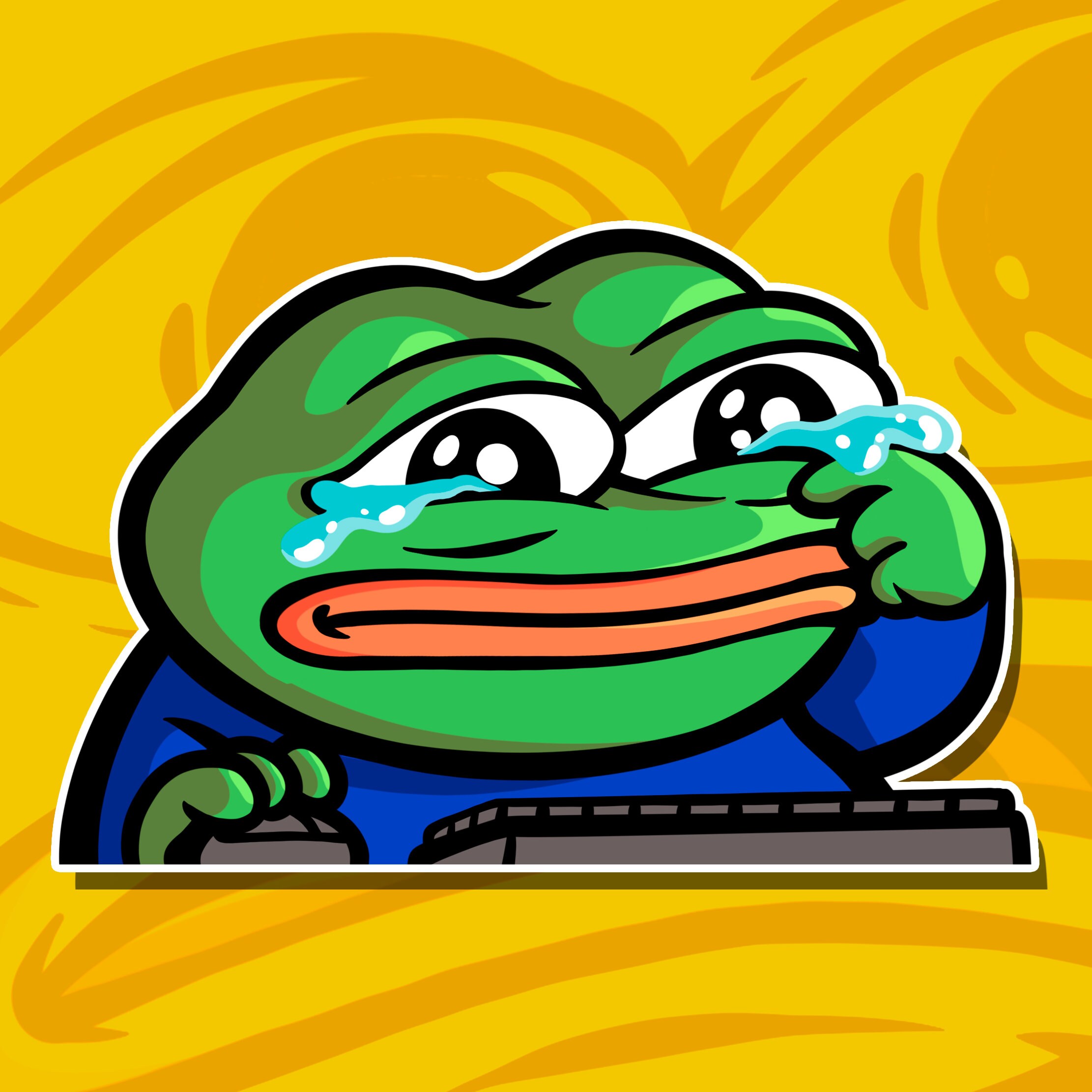 Cute PEPE FROG Pngtuber Model With 6 Expressions (animated) - Etsy