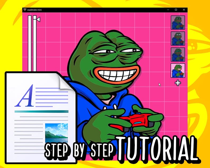 Animated PEPE FROG Pngtuber: Gamer Model With 7 Expressions - Etsy