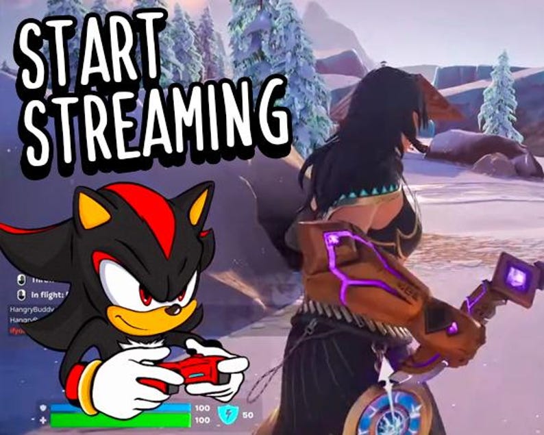 PNG Tuber, GIF Tuber, Shadow Furry Character Model With 4 Expressions ...