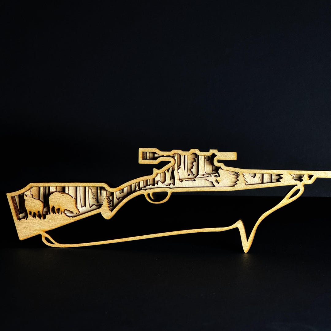 Hunting Rifle, Laser Cut Files, Glowforge 5 Layers - Etsy Australia