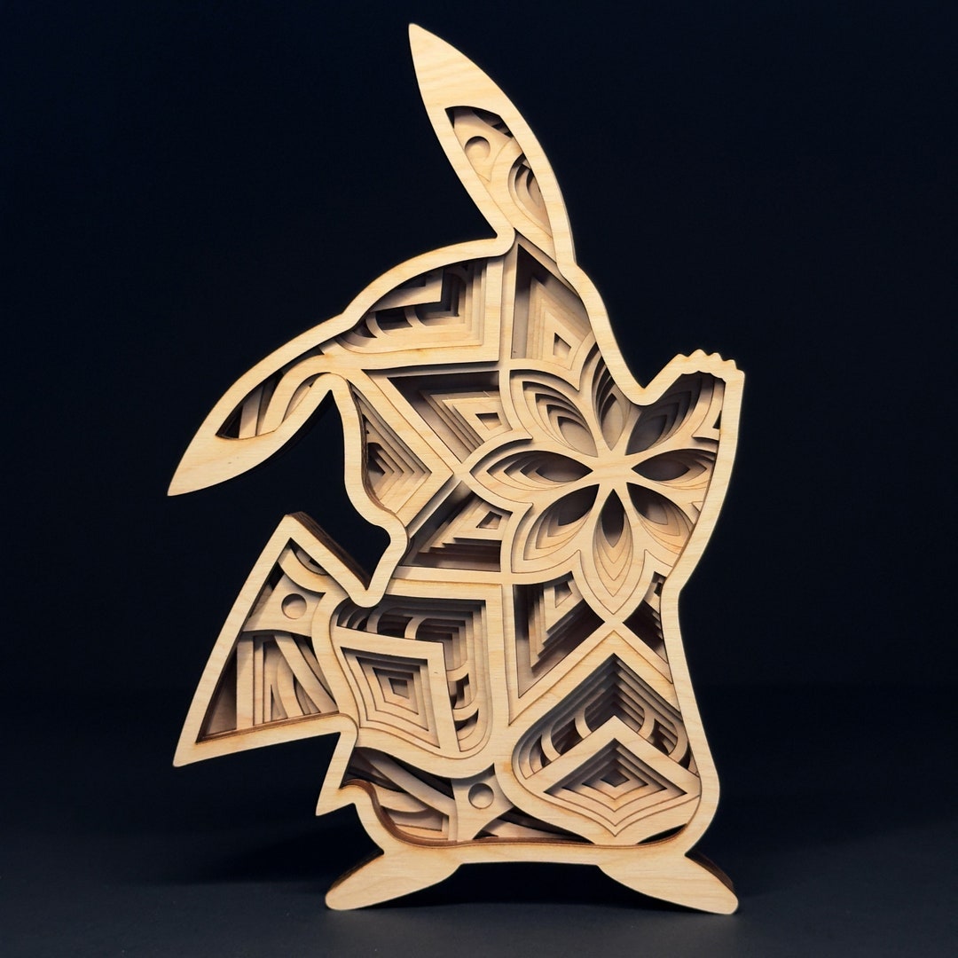 Multi-layer, Laser Cut Fles 8 Layer Art Piece for Glowforge SVG PDF - Etsy