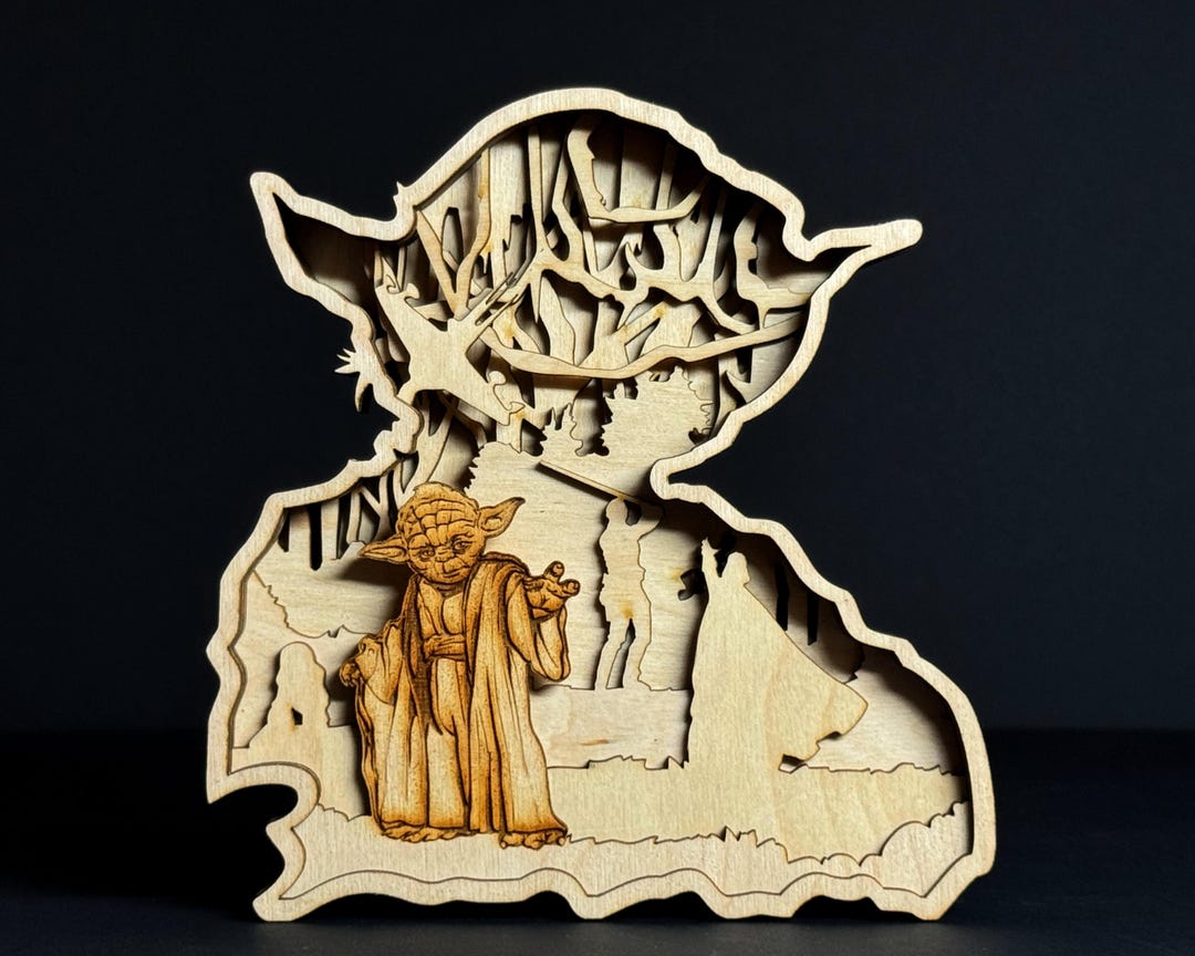 Multi-layer, Laser Cut Fles 7 Layer Art Piece for Glowforge SVG PDF - Etsy