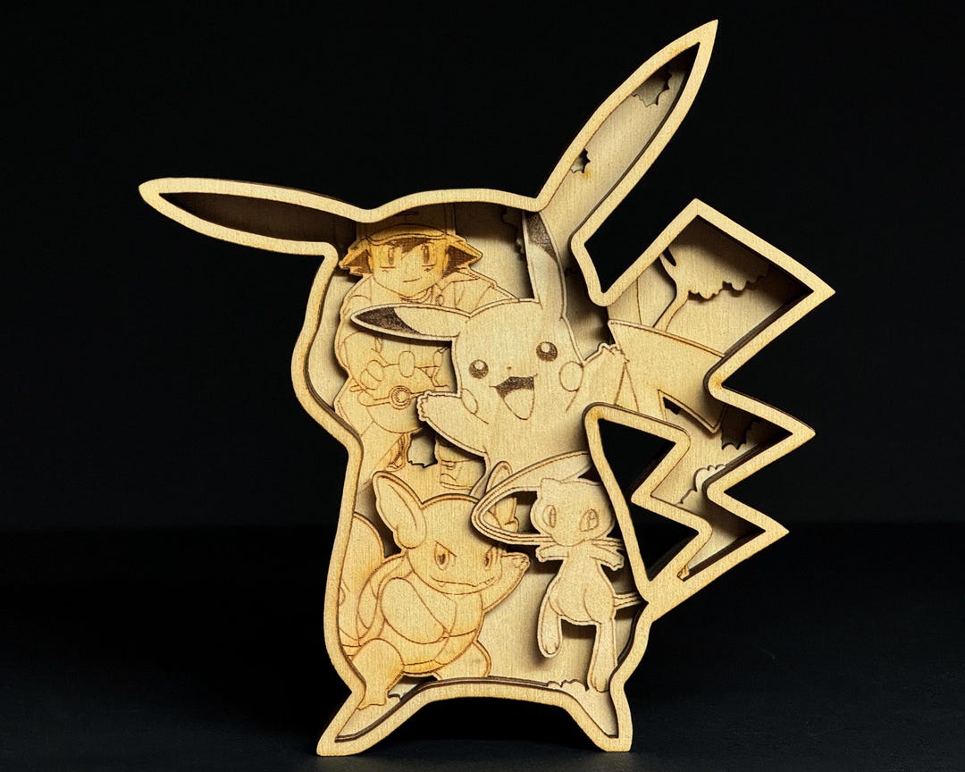 Pika SVG, Multi-layer, Laser Cut Fles 6 Layer Art Piece for Glowforge ...
