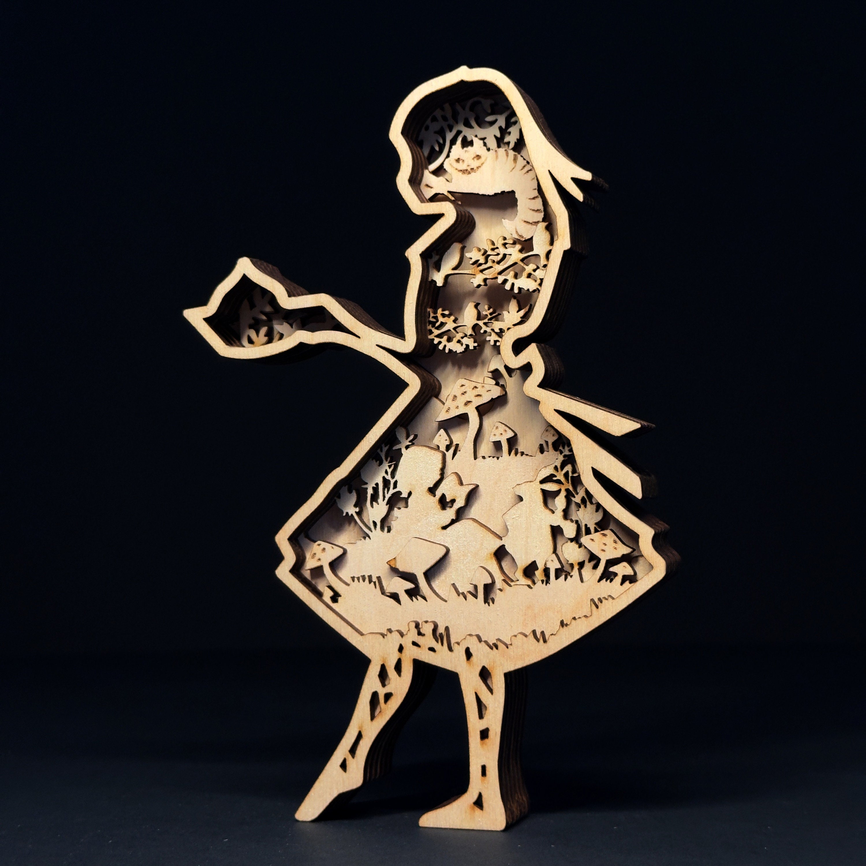 Alice in Wonderland SVG, Laser Cut File, Alice Cut File/ 3D Layer ...