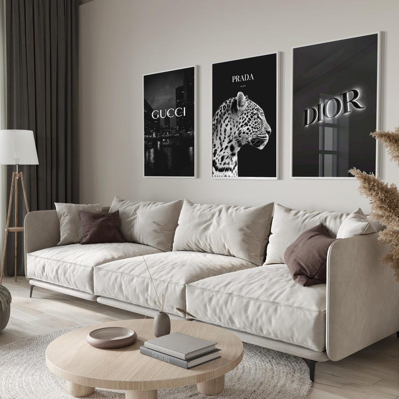 Set of 3 Luxury Fashion Print, Luxury Fashion Posters, Designer Wall ...