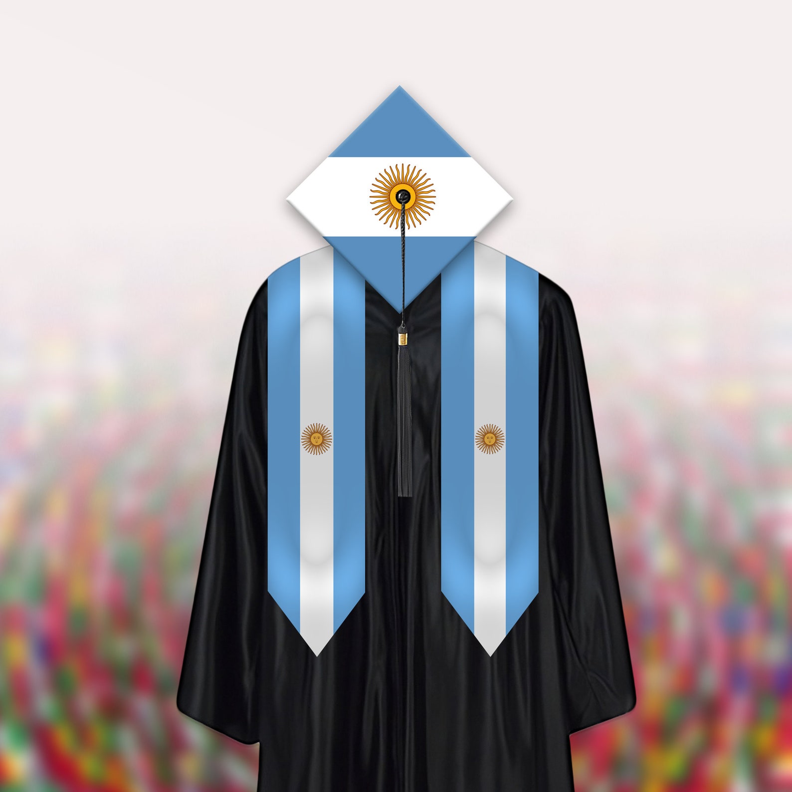 Argentina Personalized Graduation Stole - Add Your Own Text and Images ...