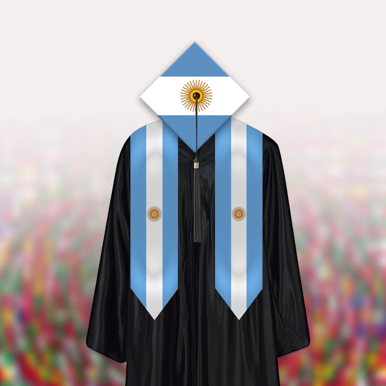 Argentina Personalized Graduation Stole - Add Your Own Text and Images ...