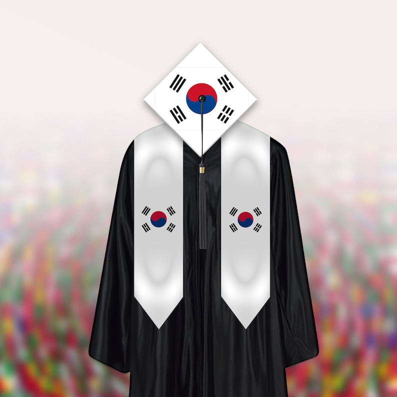Korea Personalized Graduation Stole - Add Your Own Text and Images ...