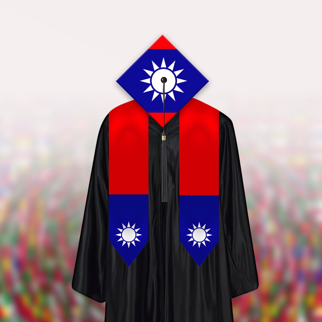 Taiwan Personalized Graduation Stole - Add Your Own Text and Images ...