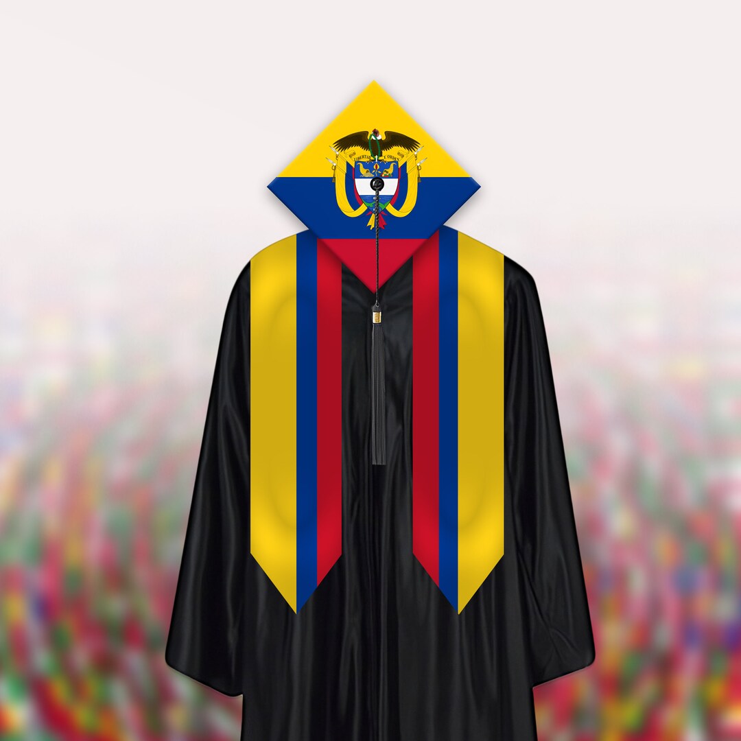 Colombia Personalized Graduation Stole - Add Your Own Text and Images ...