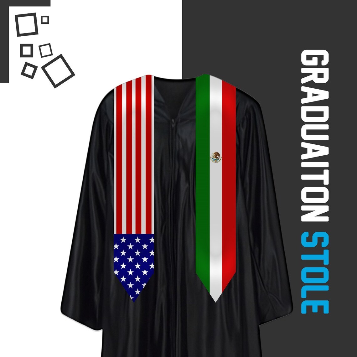 Korea Personalized Graduation Stole - Add Your Own Text and Images ...