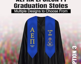 Sigma Alpha Epsilon Graduation Sash Stole - Etsy