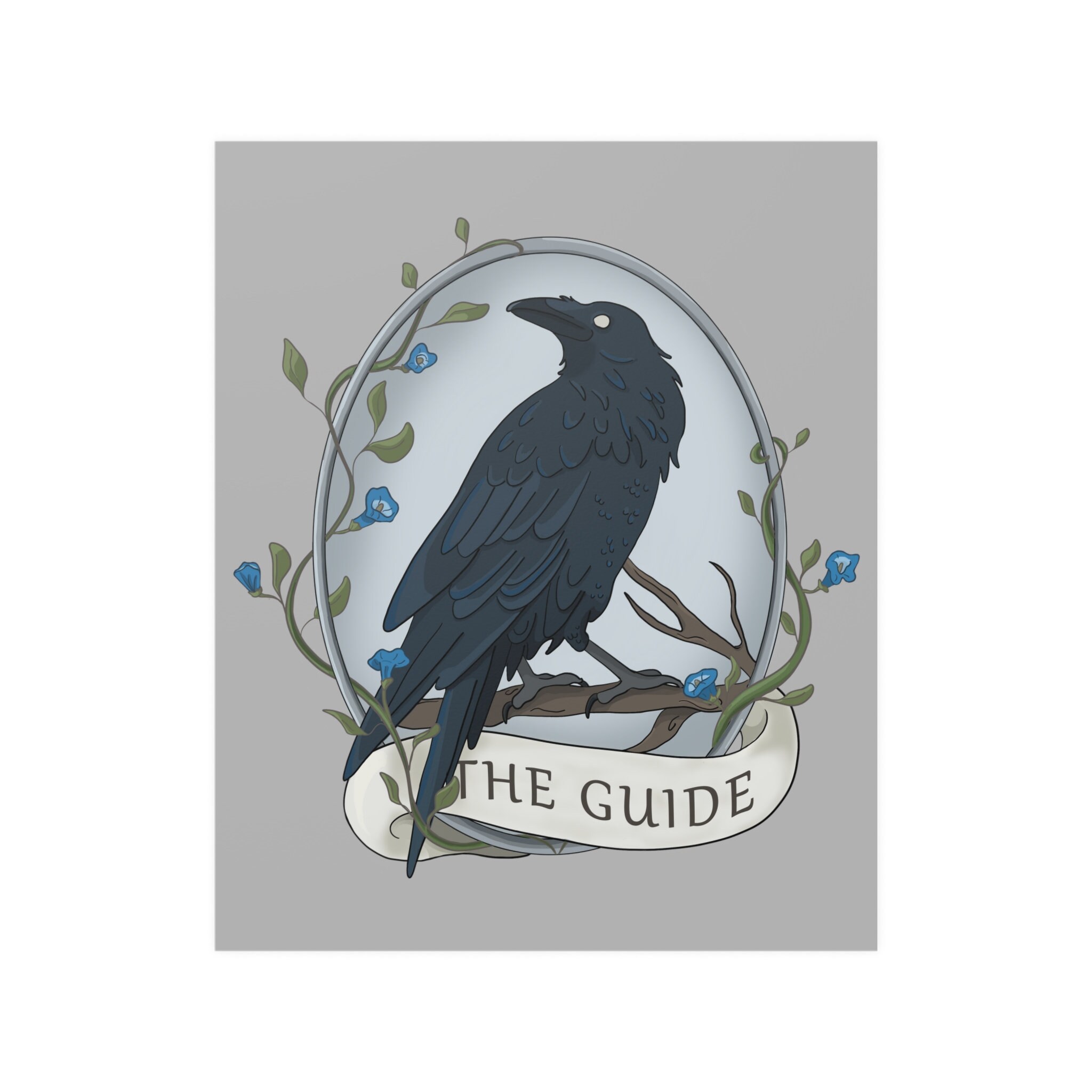 The Guide Original Raven Art Satin Posters - Etsy