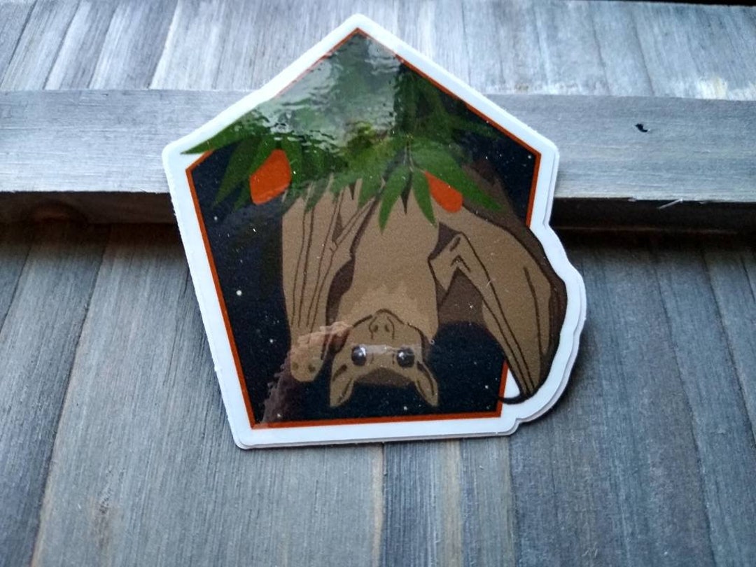 Mango Bat Halloween Sticker (b-grade) - Etsy